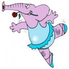 pink_ballet_ballerina_elephant - LoomaHat.com