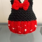 loom knit minnie mouse hat